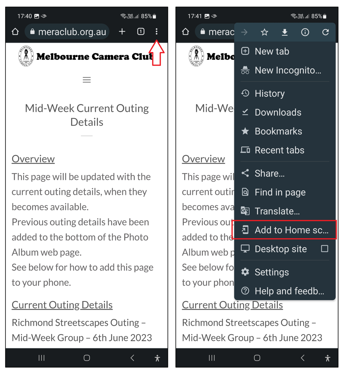 Mid-Week Group – Current Outing Details – Melbourne Camera Club
