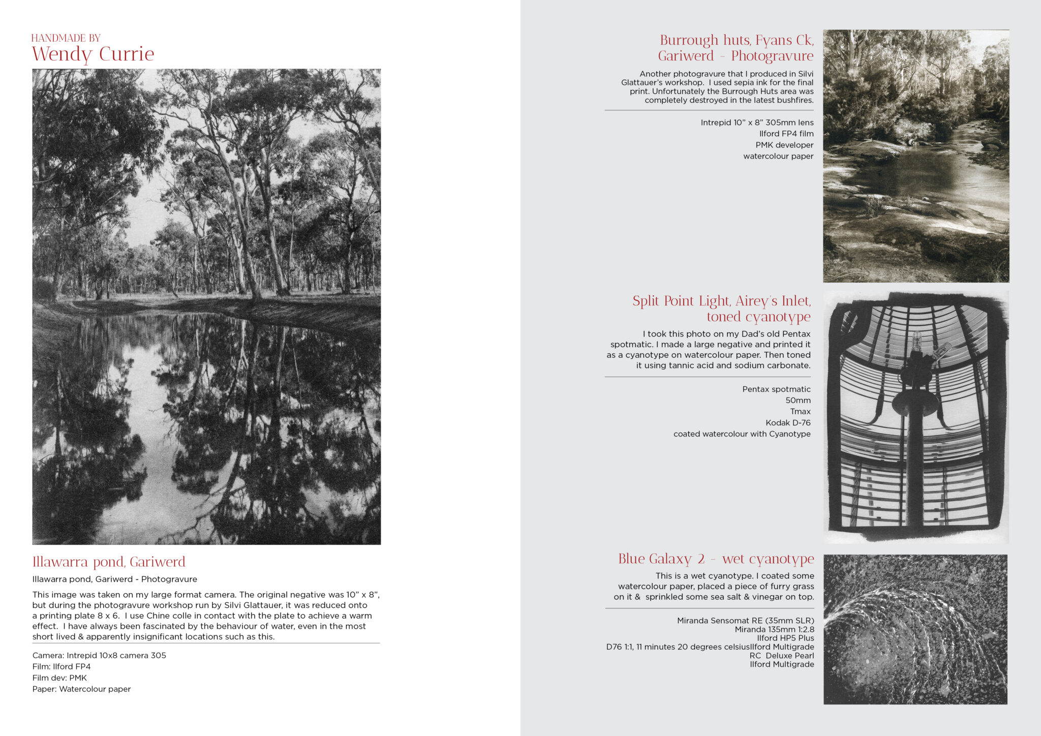 Analogue exhibitor Wendy Currie 2025 – Melbourne Camera Club